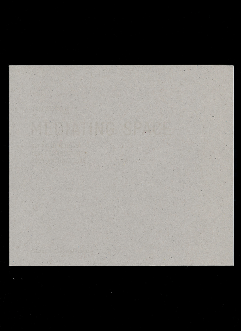 raumklasse — udk berlin — printed matter