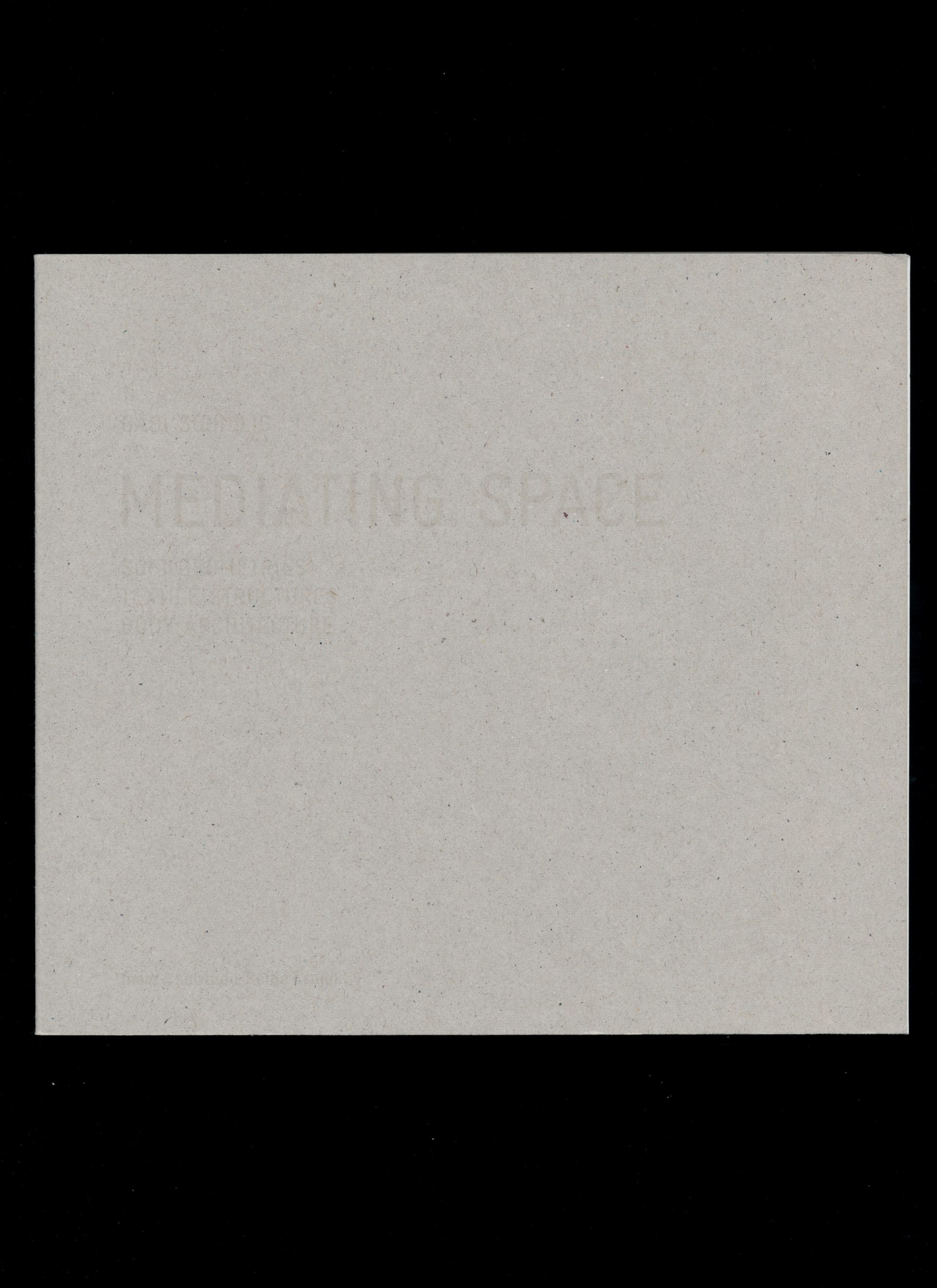 raumklasse — udk berlin — printed matter